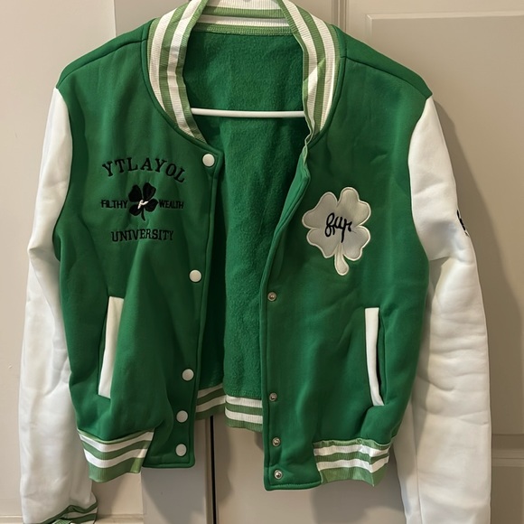 Jackets & Coats | Lucky Green Varsity Jacket | Poshmark